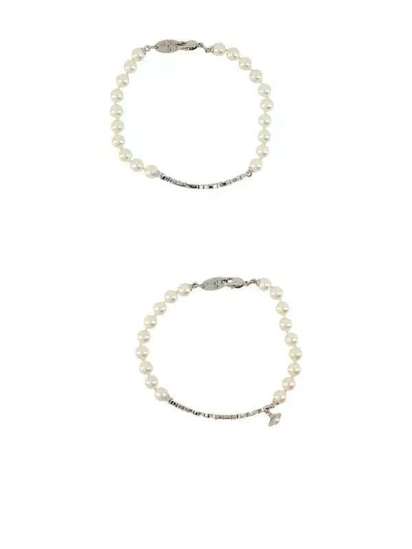 VIVIENNE WESTWOOD Emilio Pearl Bracelet Set - Silver