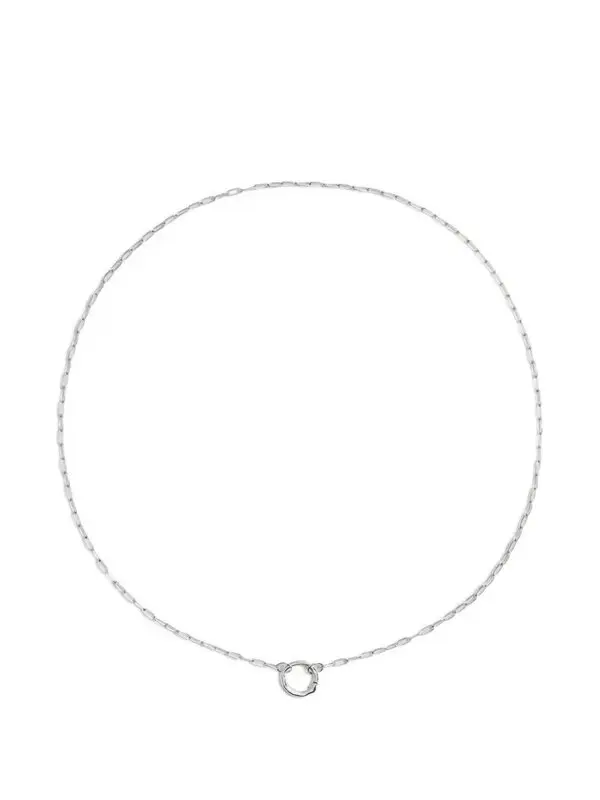 Monica Vinader Oval Chain Necklace - Silver