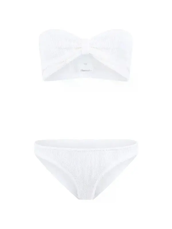 Hunza G Jean Knot Bikini - White