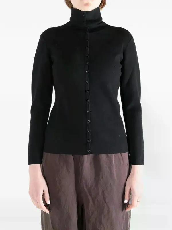 TOTEME Buttoned Roll-neck Cardigan