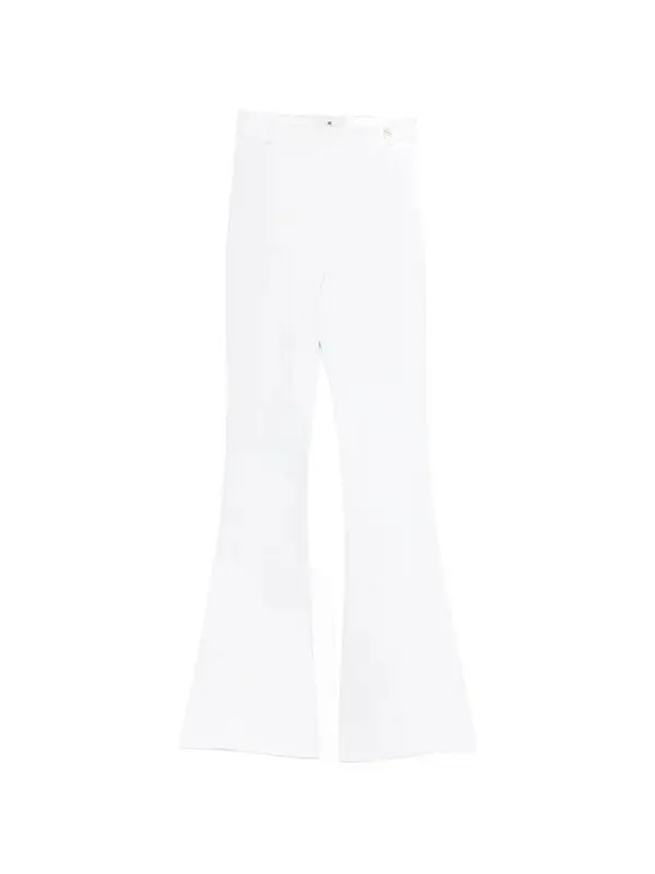Elisabetta Franchi Flared Trousers - White