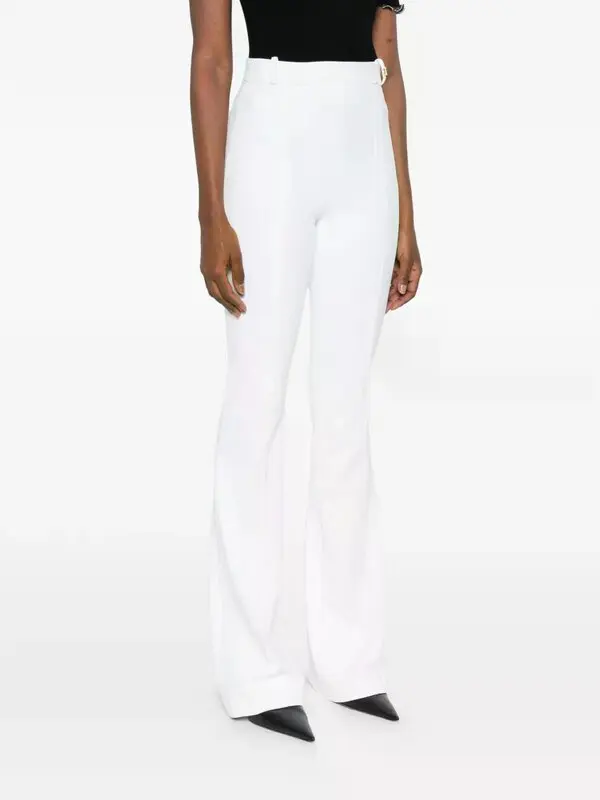 Elisabetta Franchi Flared Trousers - White
