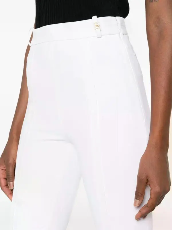 Elisabetta Franchi Flared Trousers - White