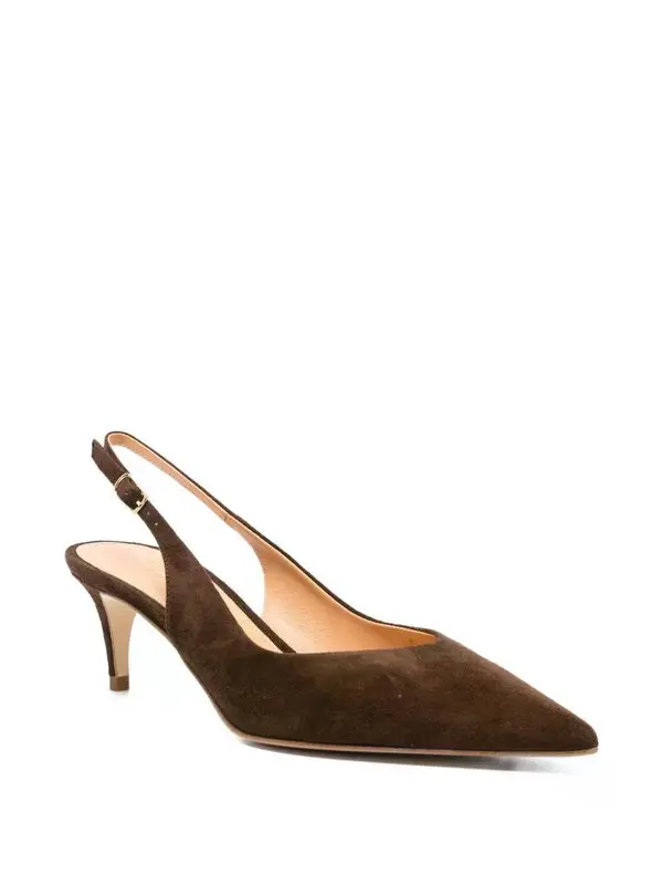 THE SELLER Point-toe Slingback Pumps - Brown