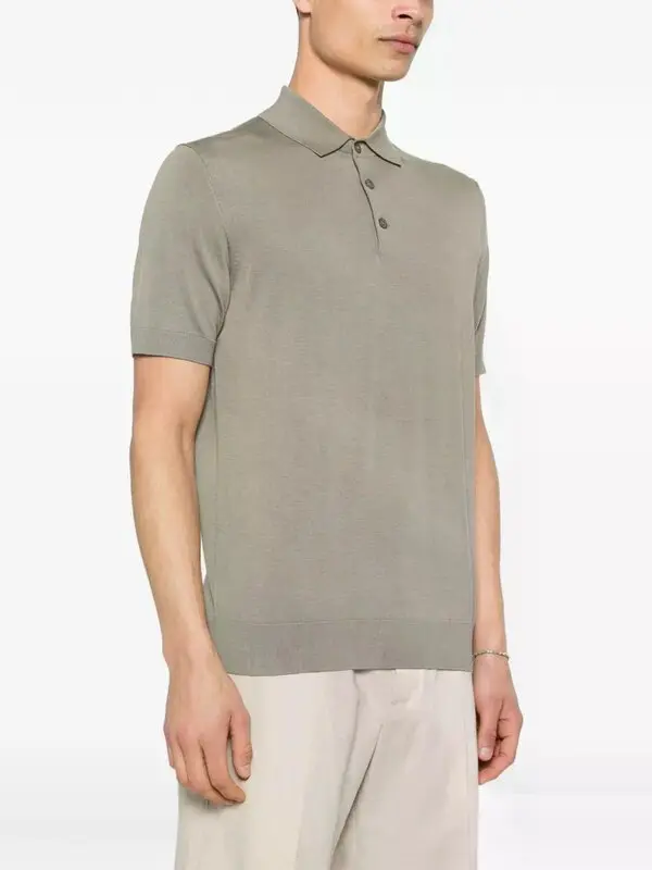 PAOLO PECORA Short-sleeve Polo Shirt - Green