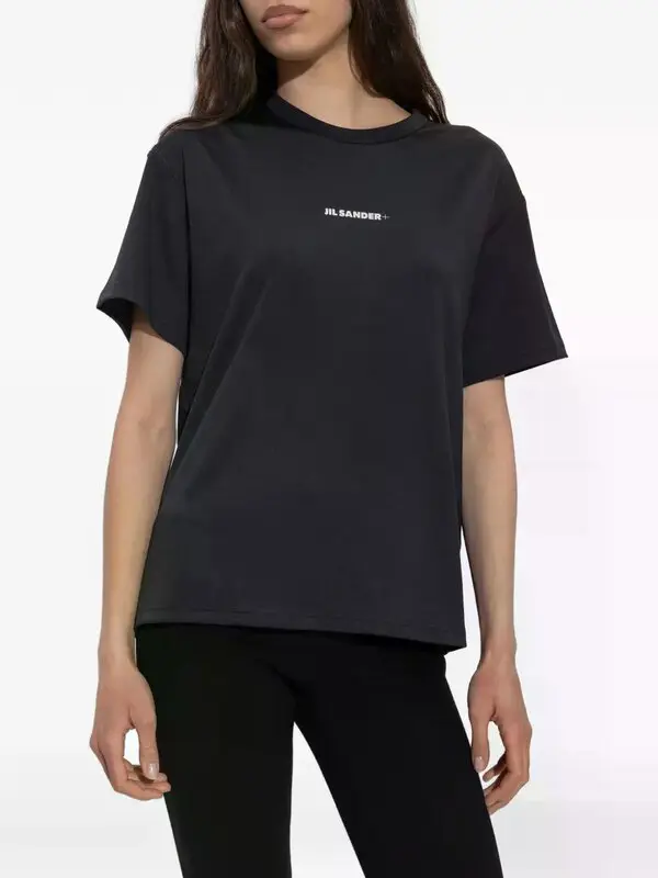 JIL SANDER Logo Print T-shirt - Black