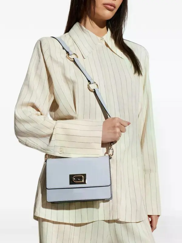 Furla Logo Plaque Top Handle Bag - Blue