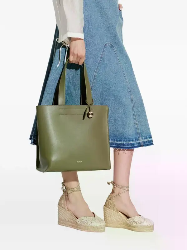 Furla Charm Strap Tote Bag - Green