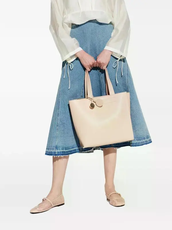 Furla Top Handle Tote Bag With Charm - Pink
