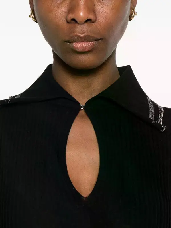 Pinko Keyhole-collared Polo Shirt