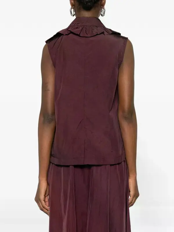 PSOPHIA Ruffled Tie Top