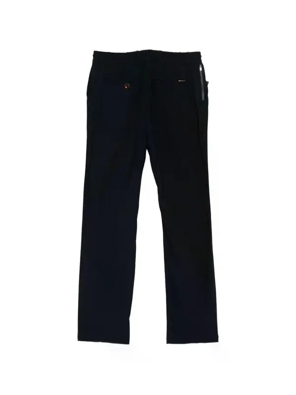 MOORER Drawstring-waist Trousers - Blue