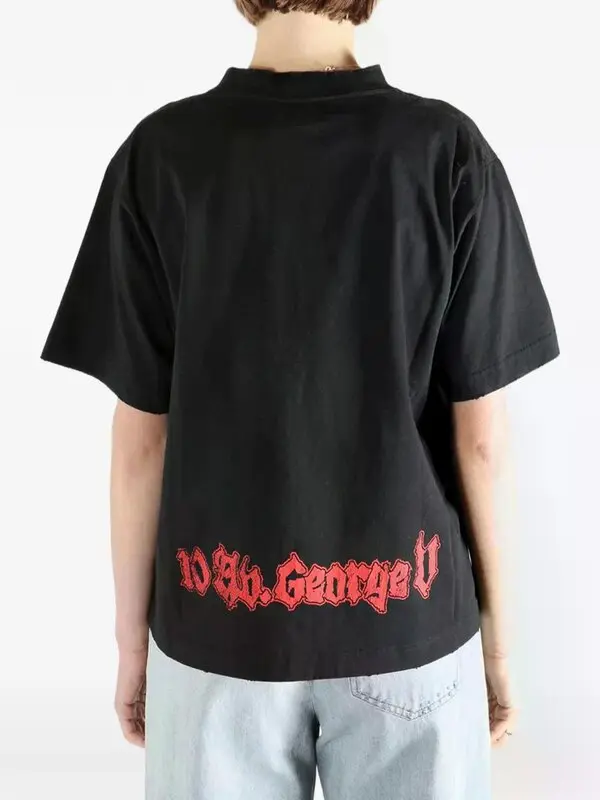 Balenciaga Graphic Print T-shirt - Black