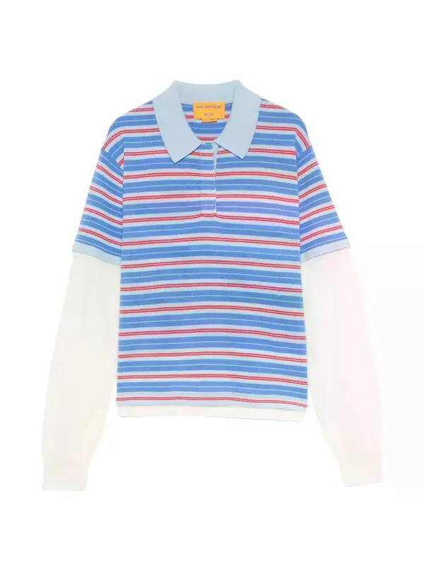 Guest In Residence Striped Layered Sweater