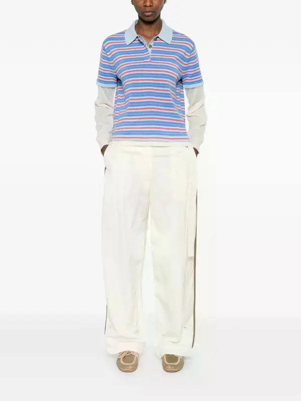 Guest In Residence Striped Layered Sweater