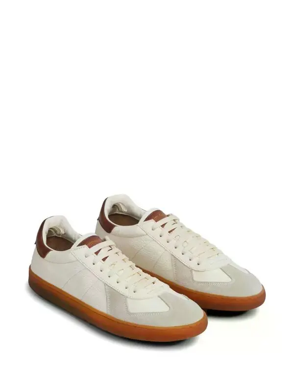 Officine Creative Militia 001 Panelled Leather Sneakers - White