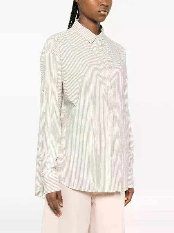AIAYU Striped Long-sleeve Shirt