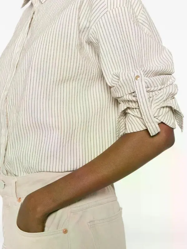 AIAYU Striped Long-sleeve Shirt