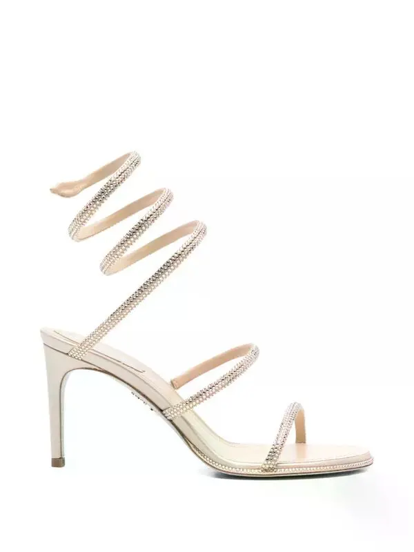 Rene Caovilla Cleo Embellished Sandals - Gold