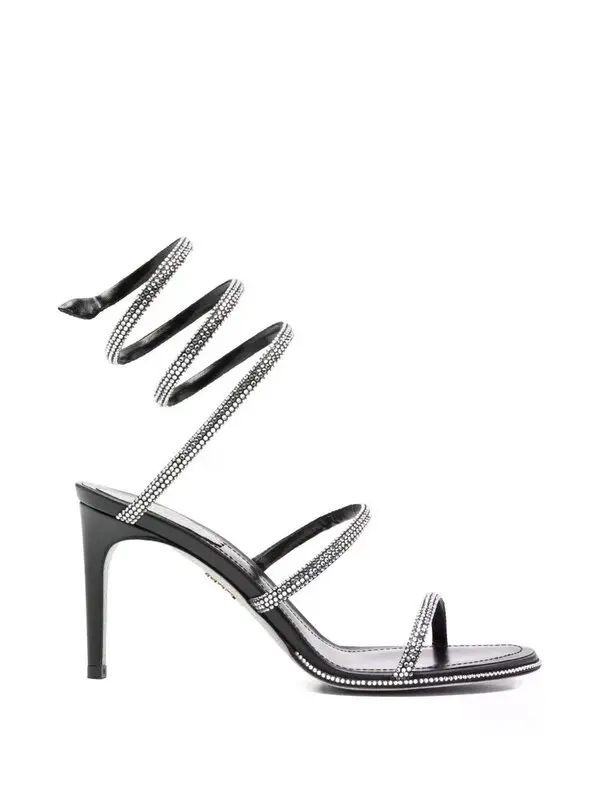 Rene Caovilla Cleo Embellished Sandals - Black