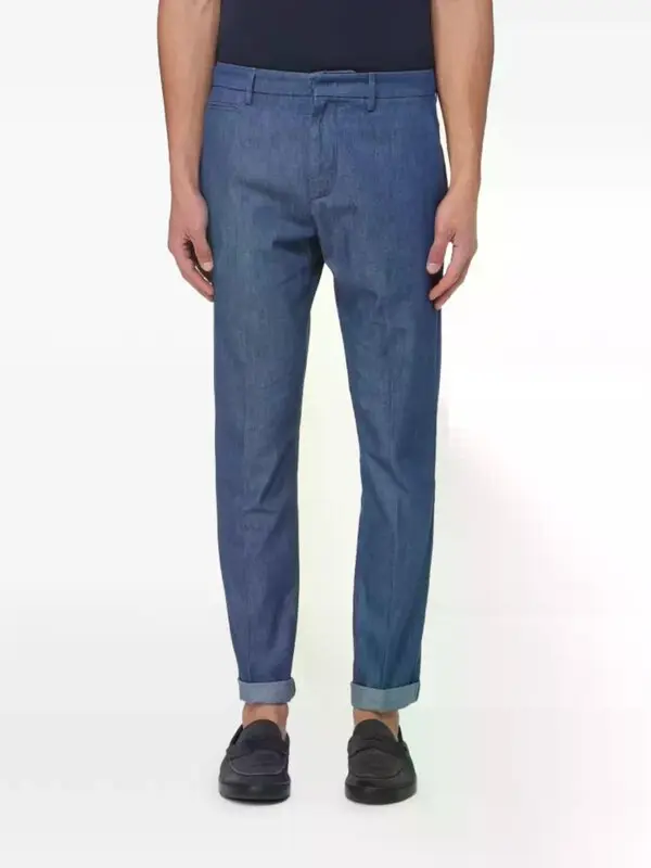 DONDUP Rolled-cuff Trousers - Blue