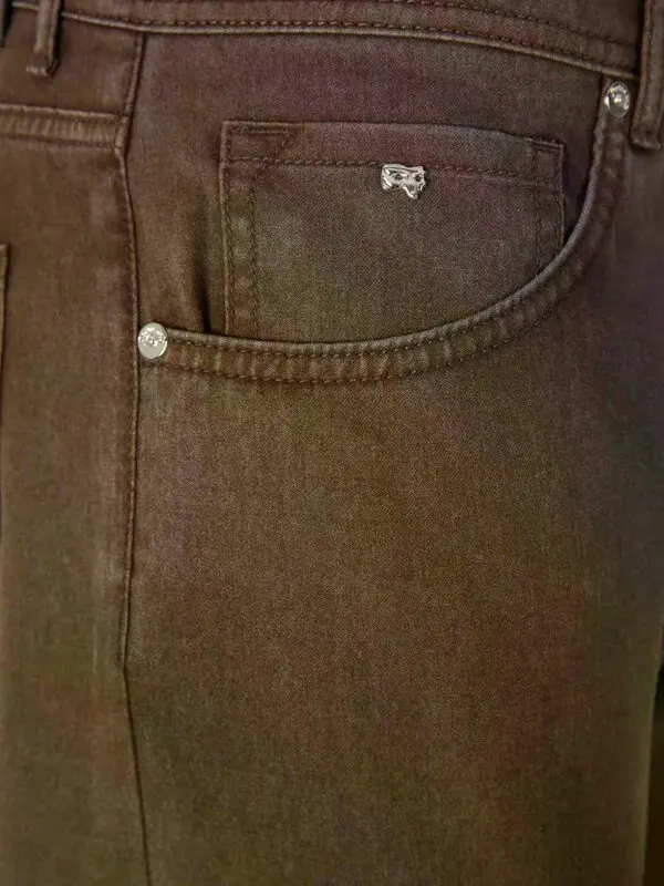 Marco Pescarolo Five-pocket Straight Leg Jeans - Brown