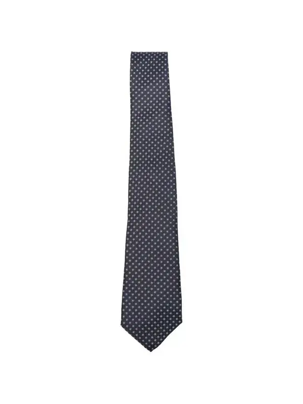 Canali Pattern Neck Tie - Blue