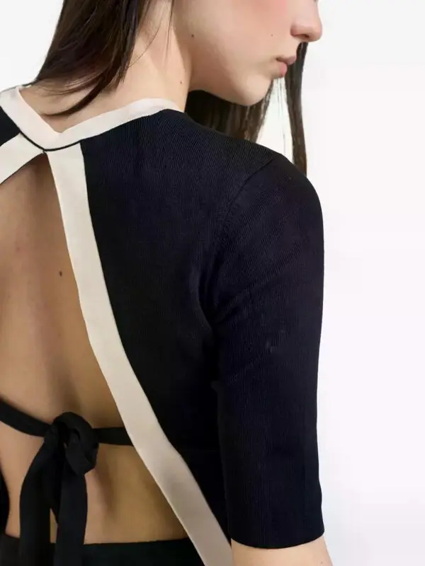 Elisabetta Franchi Open Back Sweater