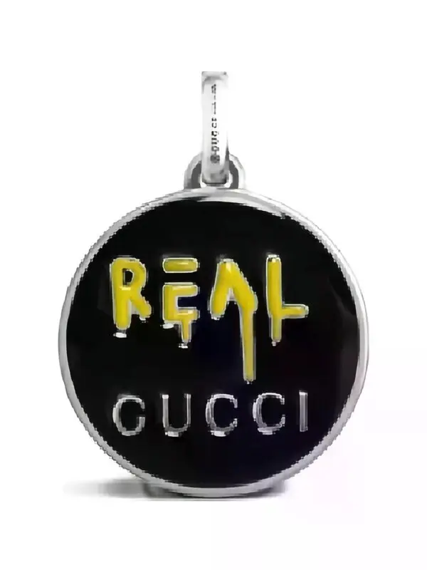 Gucci Round Pendant Necklace - Silver