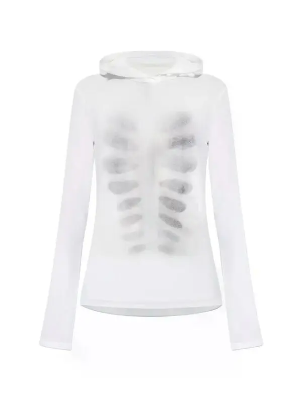 AVAVAV Graphic Print Hooded Top