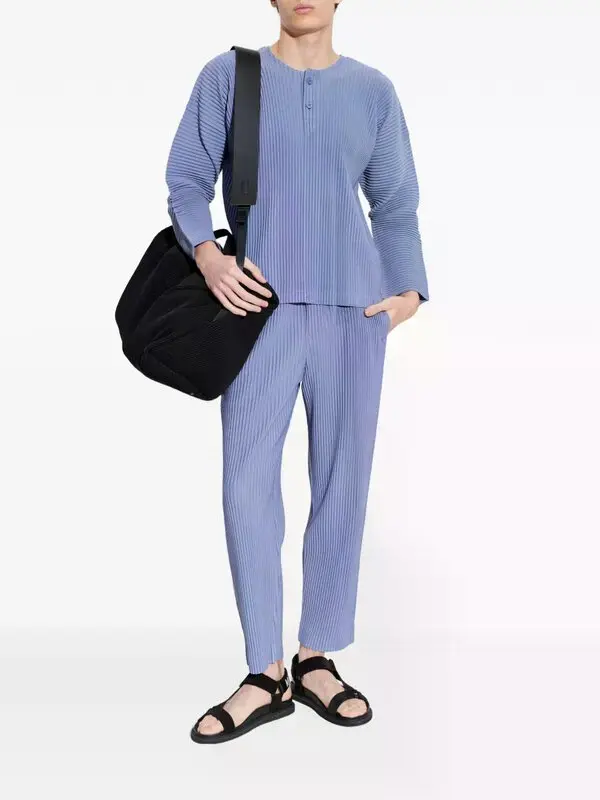 Issey Miyake Pleated Trousers - Blue