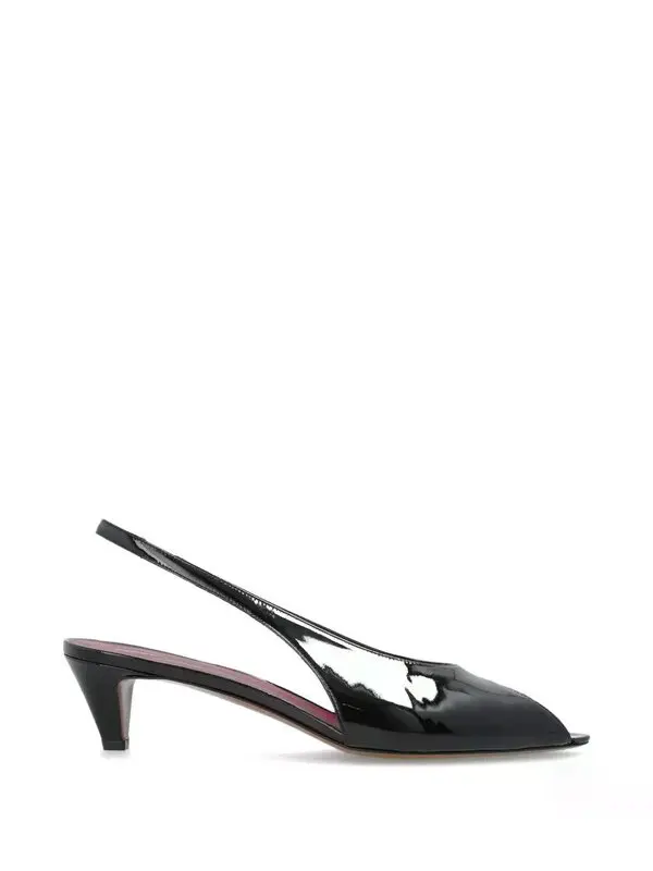 NEOUS Hamal Peep-toe Slingback Pumps - Black
