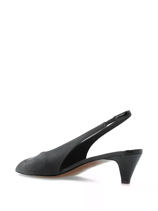 NEOUS Hamal Peep-toe Slingback Pumps - Black