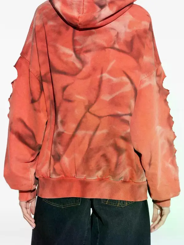 AVAVAV Laser-cut Logo Hoodie - Orange