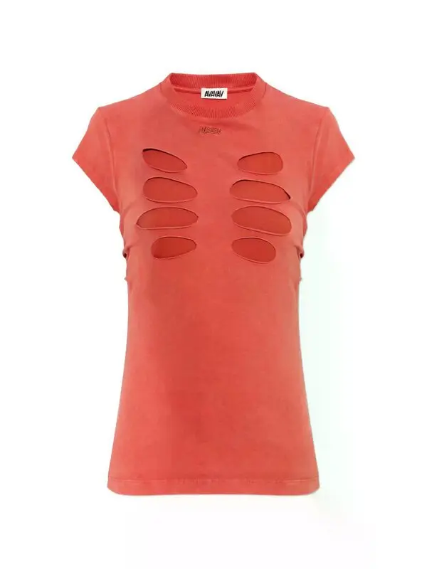 AVAVAV Cut-out T-shirt - Orange