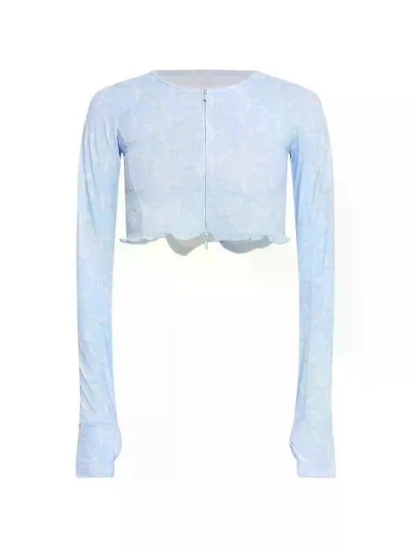 LoveShackFancy Laudie Ruffle Long-sleeve Top