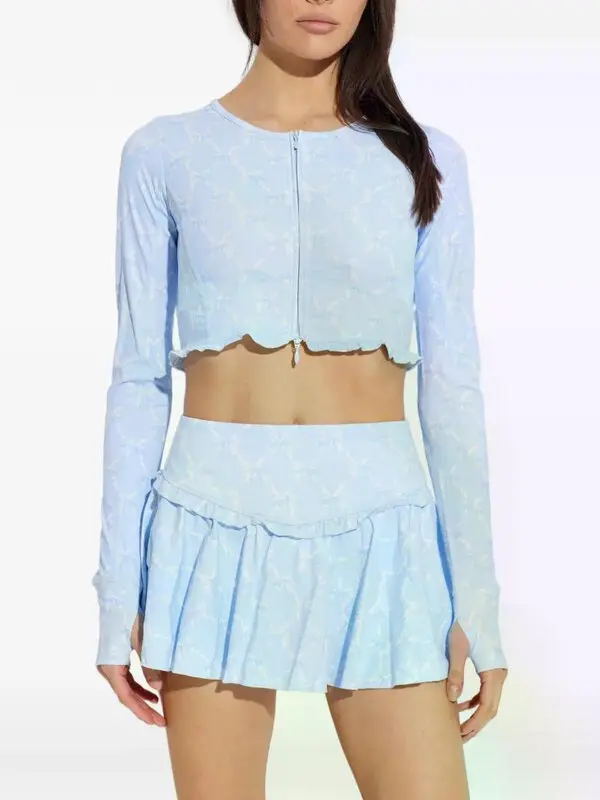 LoveShackFancy Laudie Ruffle Long-sleeve Top