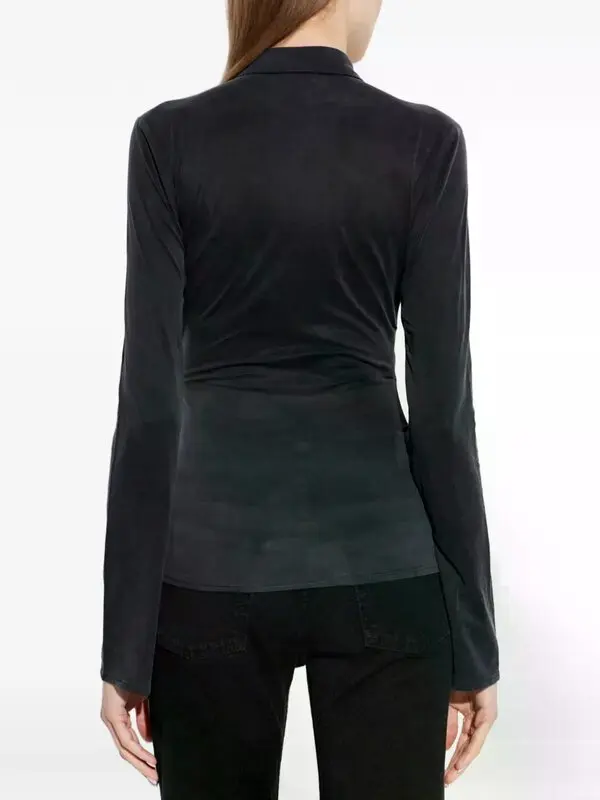 AVAVAV Buttoned Long-sleeve Shirt - Black
