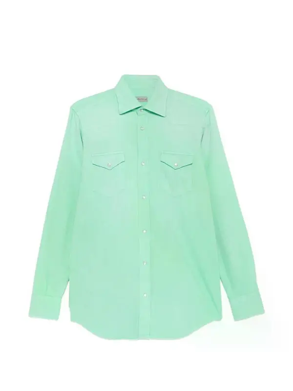 SARTORIO NAPOLI Texas Chest-pocket Shirt - Green