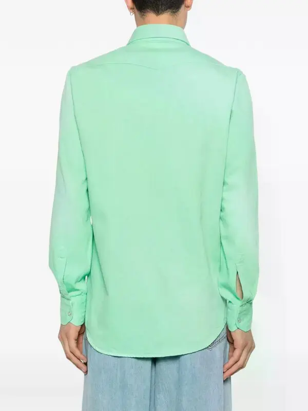 SARTORIO NAPOLI Texas Chest-pocket Shirt - Green