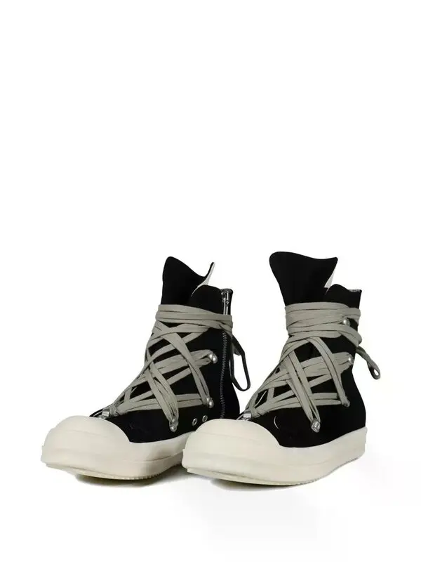 Rick Owens Megalace High-top Sneakers - Black