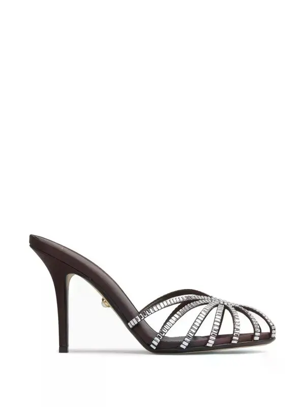 ALEVI MILANO Emily Crystal-embellished Sandals - Brown