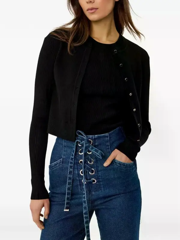 TOCCIN Zoe Slim-fit Buttoned Cardigan - Blue