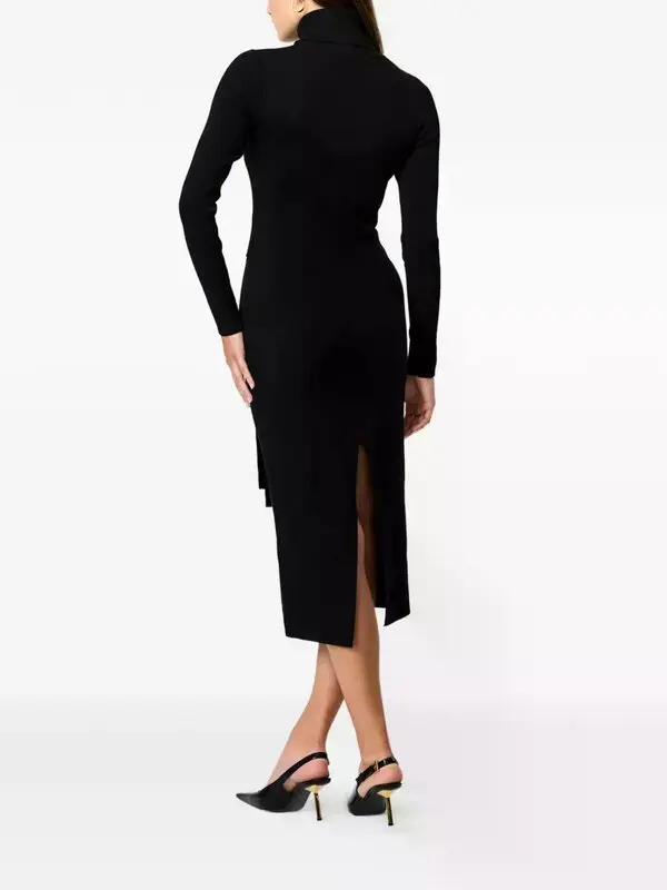 TOCCIN Logan Turtleneck Tie Dress - Black