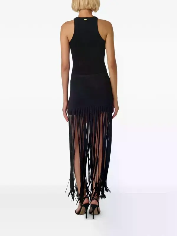TOCCIN Carlyle Fringe Mini Skirt