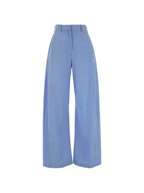 Giuseppe Di Morabito Poplin Wide-leg Trousers