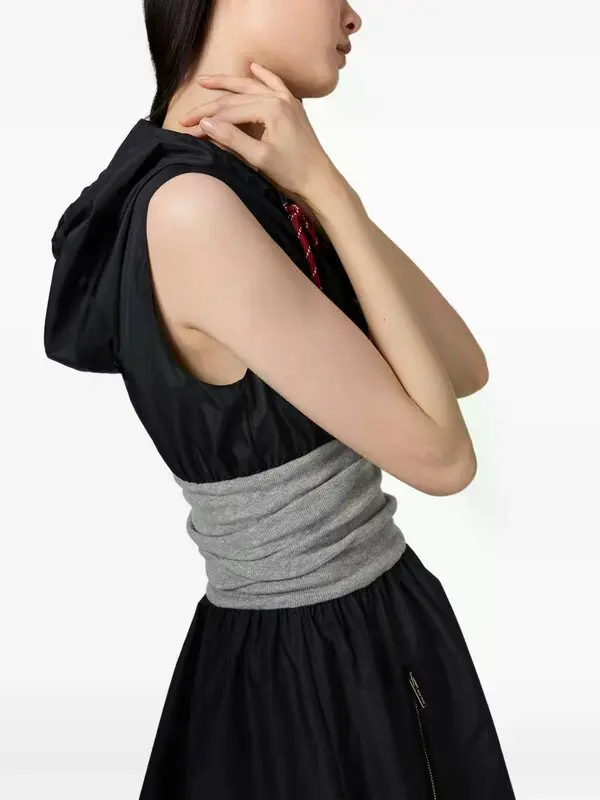 Miu Miu Technical Fabric Flared Dress - Blue