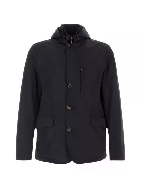 MOORER Ranieri Hooded Jacket - Blue