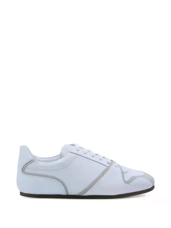 Moschino Panelled Lace-up Sneakers - White
