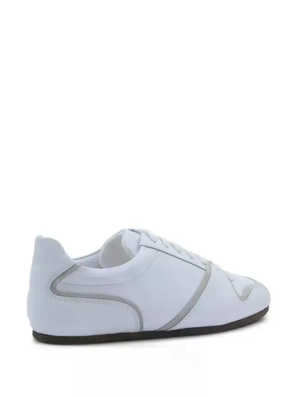 Moschino Panelled Lace-up Sneakers - White